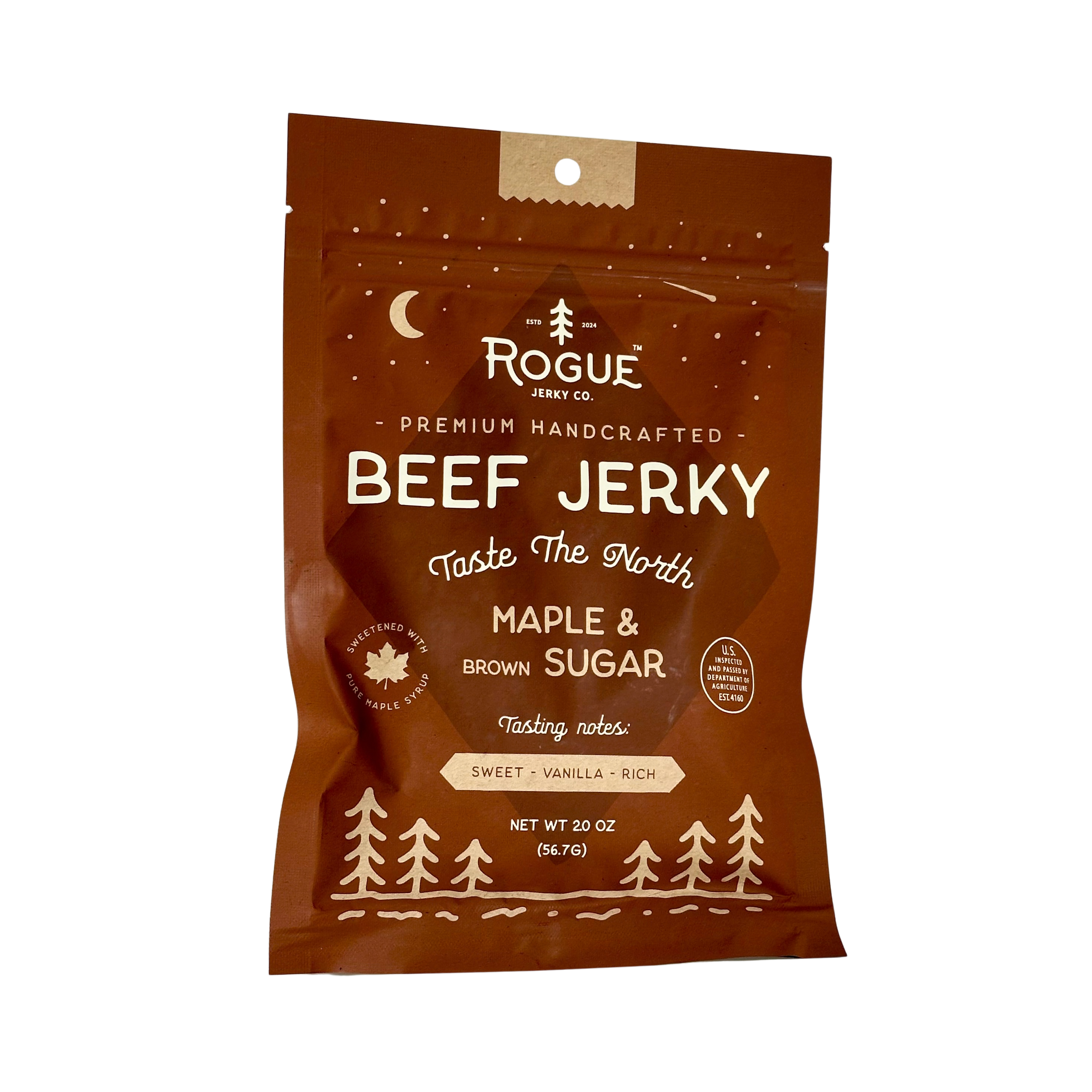 Rogue Jerky Co. Maple & Brown Sugar Beef Jerky | Feast Market & Cafe