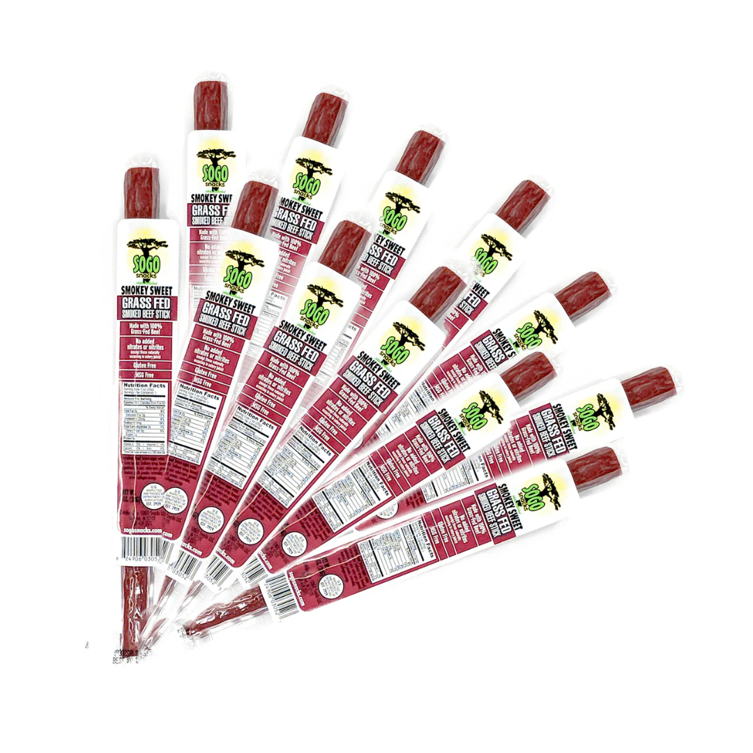 Sogo Snacks Smokey Sweet Grass-Fed Smoked Beef Stick | Feast