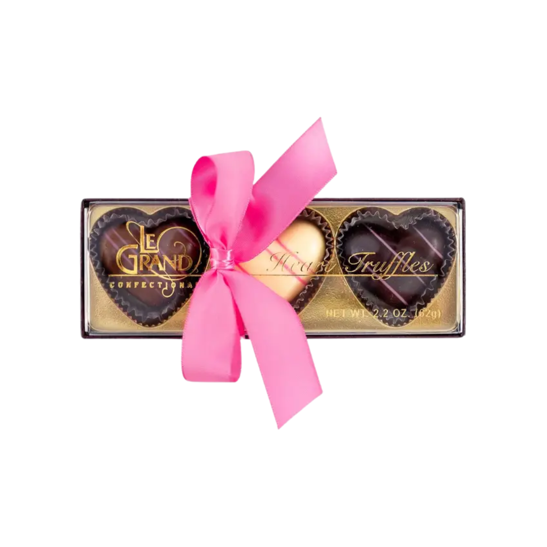 Valentine 3 Piece Chocolate Hearts Feast